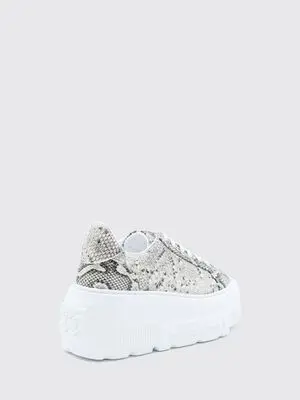Casadei Python Print Leather Platform Sneakers