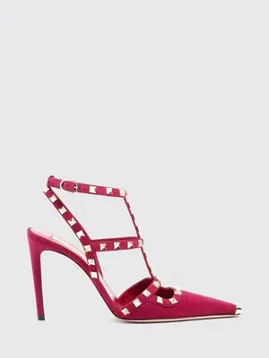 Valentino Garavani Rockstud Suede T-strap Slingback Pumps - Emerald