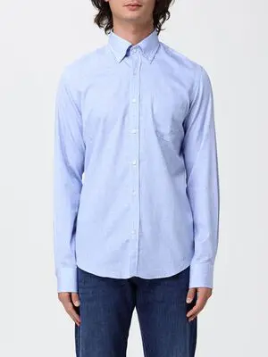 Paul & Shark Slim Fit Cotton Casual Shirt With Button-down Collar