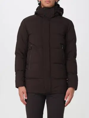 Paul & Shark Hooded Quilted Down Jacket - Brown
