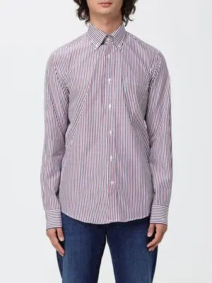 Paul & Shark Striped Cotton Poplin Shirt With A Slim Fit