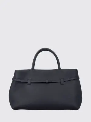 Manu Atelier Handbag With Buckle Detail - Black