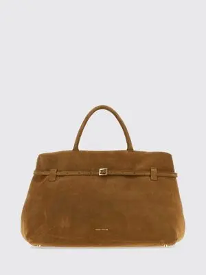 Manu Atelier Le Cambon 40 Suede Handbag - Coffee