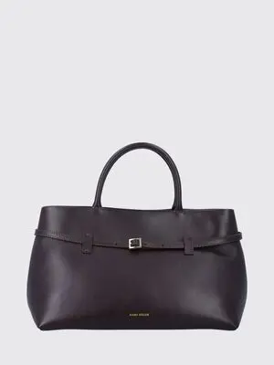 Manu Atelier Top Handle Bag With Buckled Belt Detail - Brown
