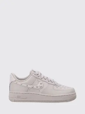 Nike Force 1 '07 Leather Sneakers With Faux Pearl Embellishments
