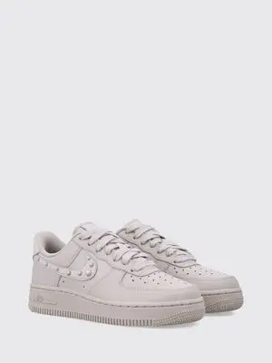 Nike Force 1 '07 Leather Sneakers With Faux Pearl Embellishments