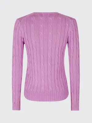 Polo Ralph Lauren Slim Fit V-neck Cotton Jumper - Pink