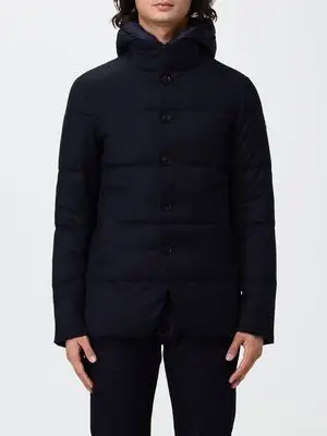 DUNO Quilted Jacket With Stand Collar - Blue