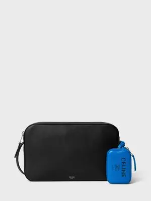 Celine Leather Shoulder Bag - Black