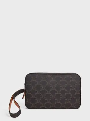 Celine Monogrammed Briefcase - Brown