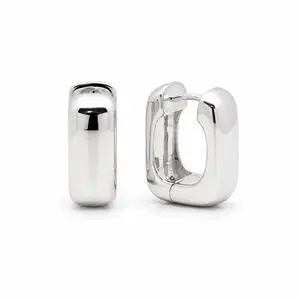 BELINDA JEWELZ Chunky Block Hoops