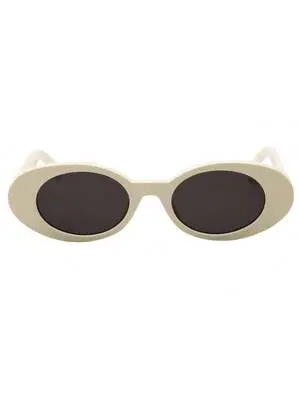 Palm Angels Gilroy Oval Acetate Sunglasses - Sand / Brown