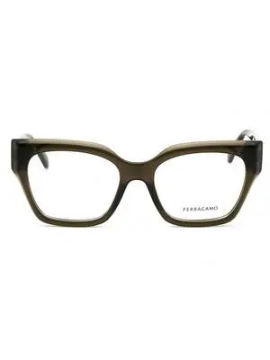 FERRAGAMO Rectangular Full Rim Eyeglasses
