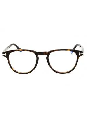 TOM FORD Ft5899-b Eyeglasses - Dark Havana/clear/blue-light Block Lens