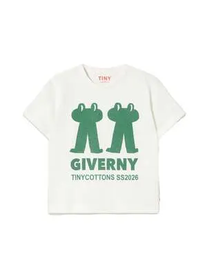 TINYCOTTONS Mini Frog & Frog" Graphic T-shirt - White