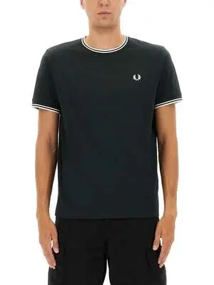 Fred Perry Double Stripe T-shirt - Green