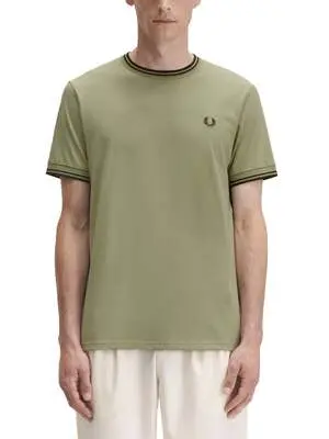 Fred Perry Double Stripe T-shirt - Green