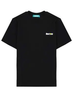 BARROW Logo Print Cotton T-shirt - Black