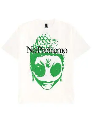 NO PROBLEMO Graphic Cotton T-shirt - White