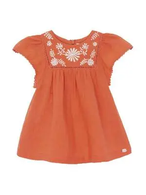 TARTINE ET CHOCOLAT Embroidered Cotton Dress