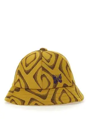 Needles Stylish Printed Hat For - Yellow