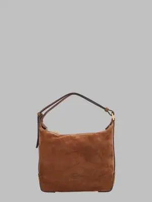 TOD'S Suede Shoulder Bag - Brown