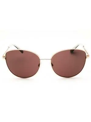 Anne Klein Cat Eye Sunglasses - Gold/brown