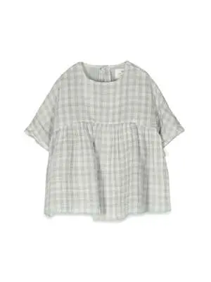 TEDDY & MINOU Mini Checkered Cotton Dress