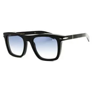 DB EYEWEAR BY DAVID BECKHAM Rectangle Full Rim Sunglasses - Black Silver