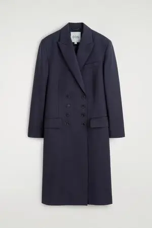 Cos Double-breasted Wool Longline Blazer