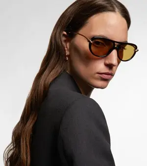 Bottega Veneta Aviator Sunglasses