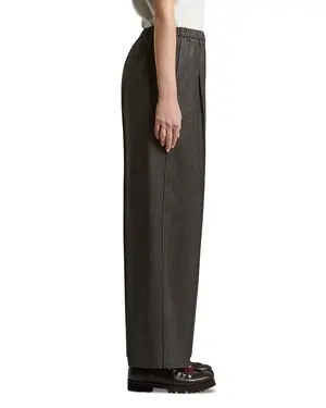 Peserico Wool Blend Flannel Wide Leg Pants