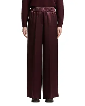 Peserico Textured Satin Wide Leg Pants