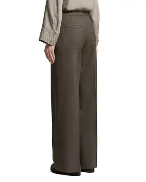Peserico Micro Pattern Flannel Palazzo Pants