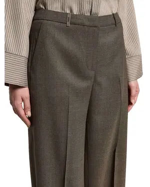 Peserico Micro Pattern Flannel Palazzo Pants
