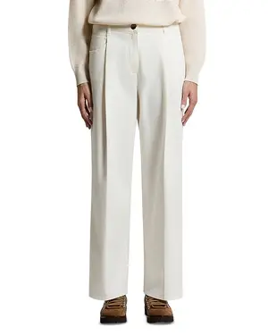 Peserico Cotton Stretch Gabardine Palazzo Pants