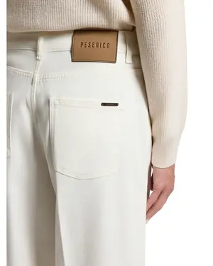 Peserico Cotton Stretch Gabardine Palazzo Pants