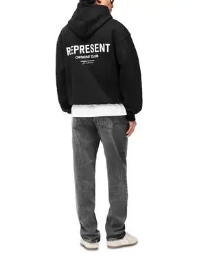 REPRESENT Owners Club Logo Zip Cotton Hoodie
