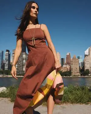 Mestiza New York Leo Reversible Poplin A-line Midi Dress