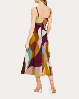Mestiza New York Leo Reversible Poplin A-line Midi Dress