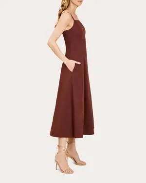 Mestiza New York Leo Reversible Poplin A-line Midi Dress