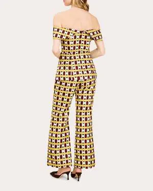 Mestiza New York Friday Gingham Wide-leg Pants