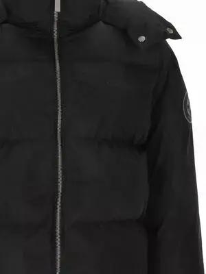 Off-White Quilted Hooded Jacket With Logo Detail
