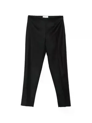 BERWICH Pressed Crease Cropped Trousers - Black