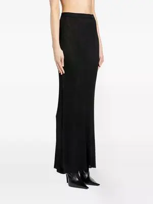 Balenciaga Sheer Rib-knit Skirt
