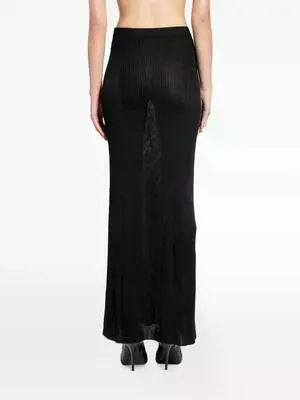 Balenciaga Sheer Rib-knit Skirt