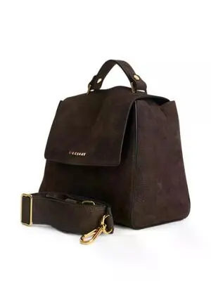 Orciani Logo-lettering Leather Tote Bag