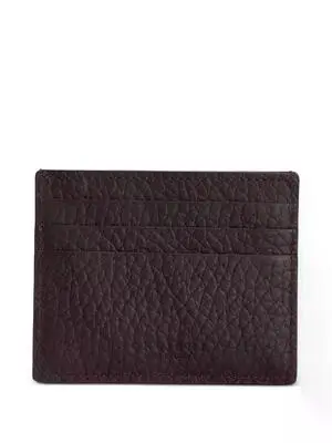 Orciani Logo-plaque Pebbled-leather Cardholder