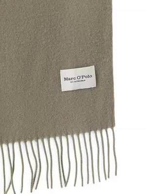 Marc O'polo Fringed Logo-patch Scarf
