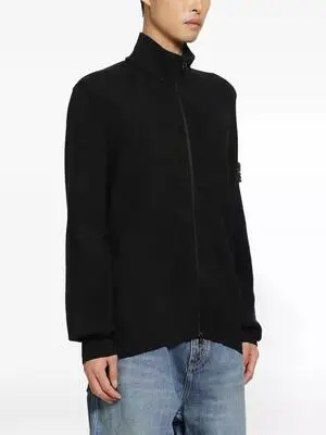 Stone Island Logo-patch Zip-up Cardigan